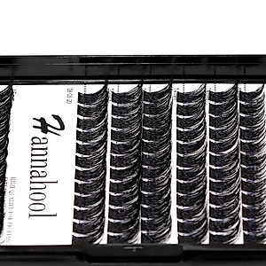 Large Tray D Curl Thickness 0.07mm Mixed 8-10-12-14mm/10-12-14-16mm/12-14-16mm /14-16mm/10-12-14mm Wide Stem Individual Cluster False Eyelashes Volume Eye Lashes Extensions 200PCS(mixed 12-14-16mm)