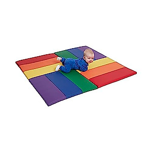 ECR4Kids SoftZone Turning Tiles Activity Mat, Folding Playmat, Assorted