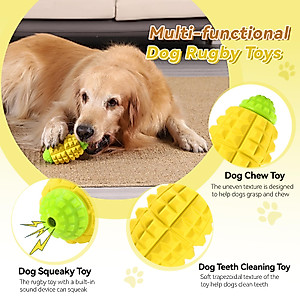 YINEYA Tough Dog Toys for Aggressive Chewers Large Breeds, Dog Chew Toys for Aggressive Chewers, Durable Dog Toys for Large Dogs, Squeaky Dog Toys, Interactive Dog Toys to Keep Them Busy, Dog Ball