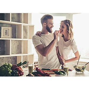 AUDANNE Nonstick Frying Pan with Lid, 12 inch Non Stick Large Stainless Steel Skillet with Handle - Oven Safe Non-stick Teflon Coating Induction Cooking Fry Pans, Black 12"