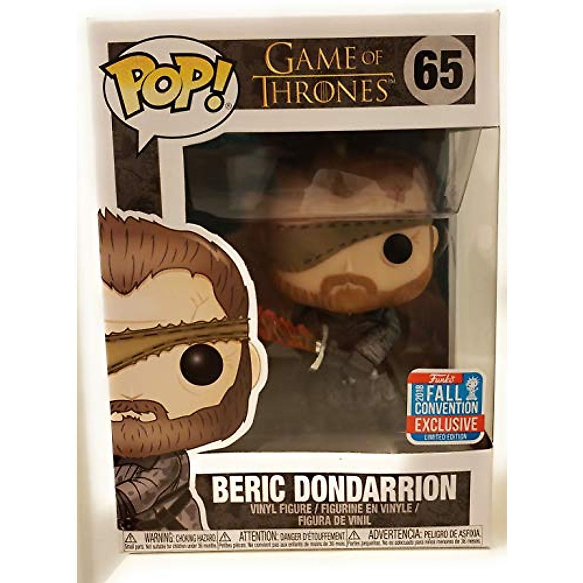 Funko POP! Television: Game of Thrones - Beric Dondarrion with Flame Sword 2018 Fall Convention Shared Exclusive