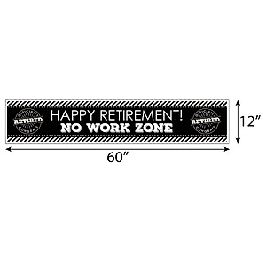Big Dot of Happiness Happy Retirement - Retirement Party Decorations Party Banner