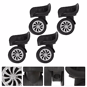 BESPORTBLE Furniture Wheels Luggage Universal Wheel, Suitcase Wheels Spare Wheels Swivel Wheel Suitcase Replacement Swivel Wheel Trolley Case Caster Luggage Accessories 4Pcs Luggage Wheels
