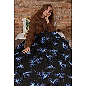 Softerhug Blanket Glaucus Atlanticus Soft Cozy Throw Lightweight Microplush Blankets for Couch Bed Sofa All Season Warm-80 in x 60 in Large for Adult
