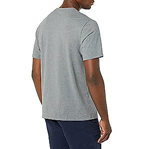 Amazon Essentials Men's Regular-Fit Short-Sleeve V-Neck T-Shirt (Available in Big & Tall), Pack of 2, Grey Heather, 4X-Large Big Tall