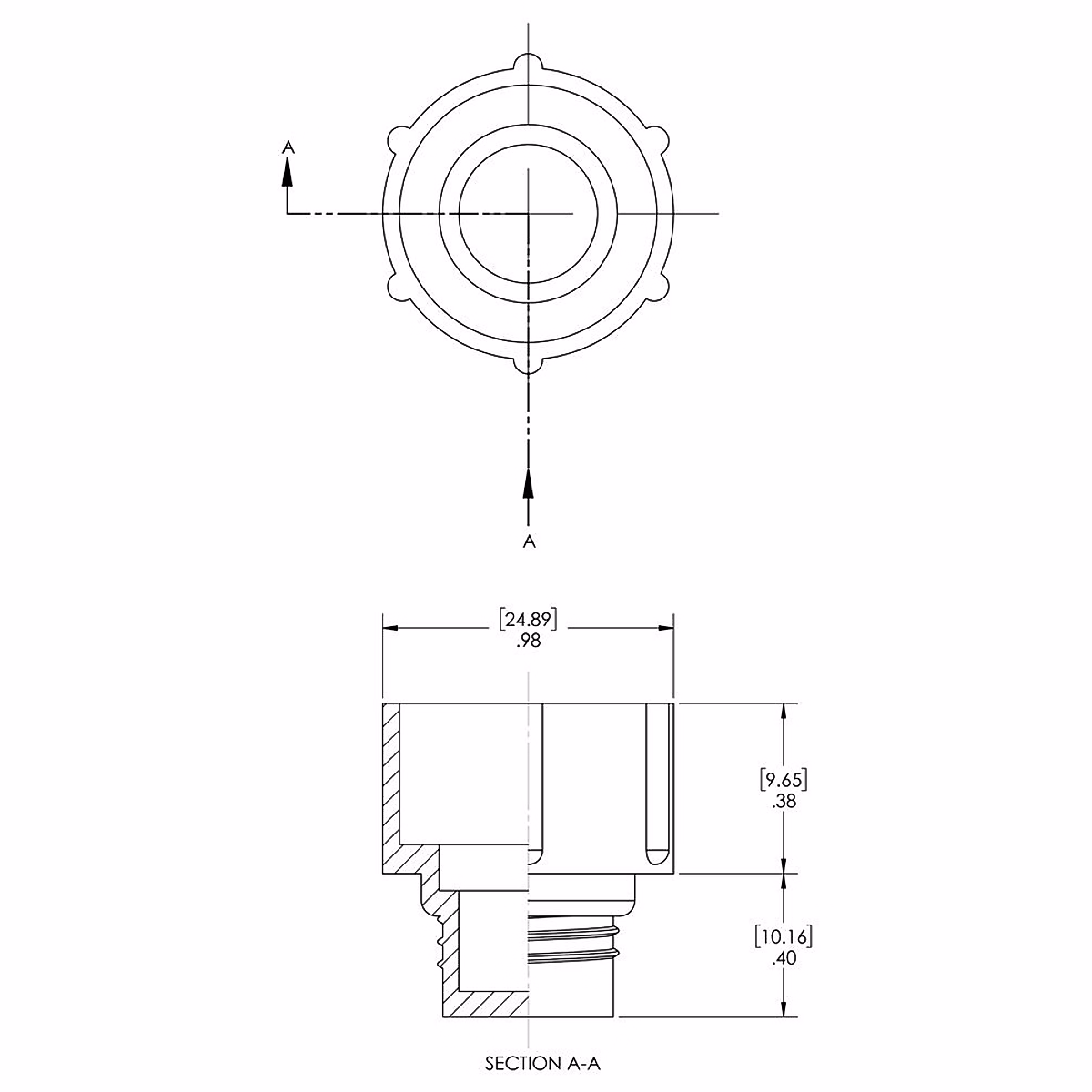 Caplugs 99394973 Plastic Threaded Plug for SAE O-Ring Ports. PDO-108, PE-HD, to Plug Thread Size 3/4-16", Red (Pack of 100)