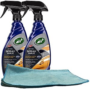 Turtle Wax ICE Synthetic Spray Wax (20 oz.) Bundle with Microfiber Cloth (3 Items)