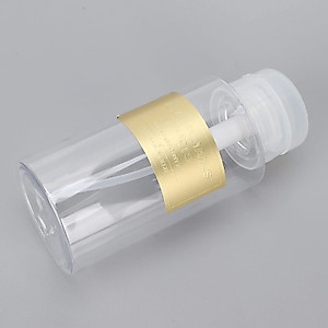 Sonew 300ml Pump Dispenser, Multifunctional Empty Press Bottle Push Down Pump Dispenser for Nail Remover Lotion Make up Water Nail Polish Makeup Remover Liquid