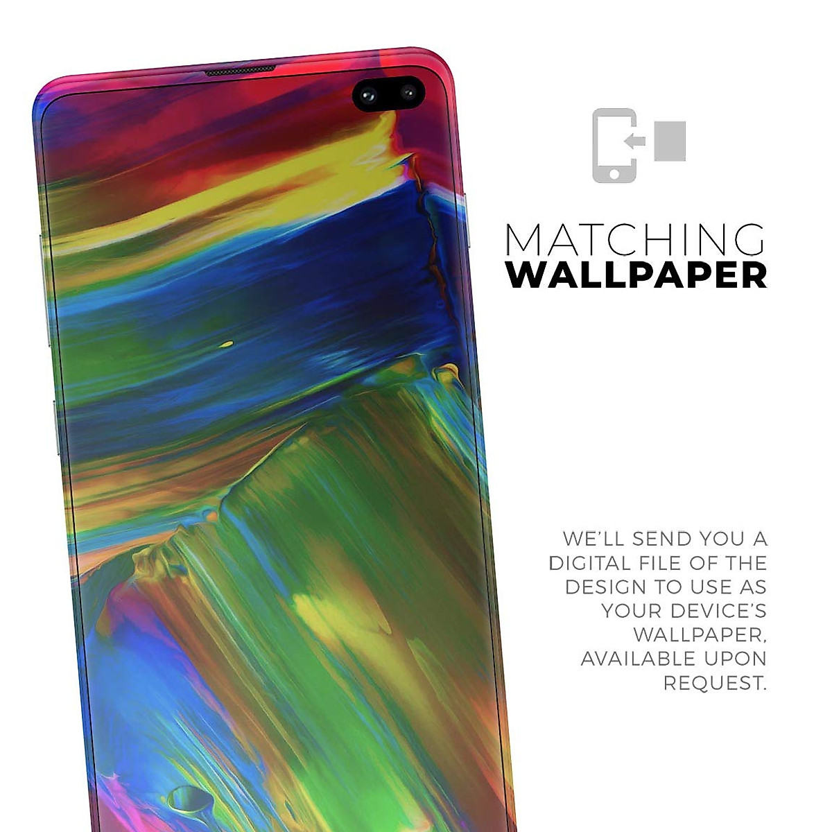 DesignSkinz Blurred Abstract Flow V29 Protective Vinyl Decal Wrap Skin Cover Compatible with The Samsung Galaxy S20 (Screen Trim & Back Glass Skin)