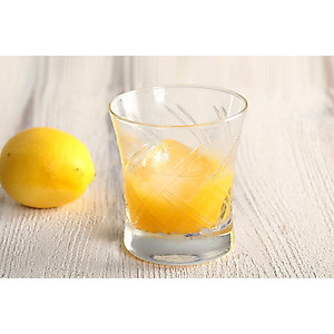 BOHEM'S Drinking Glasses for Water, Juice, Beer, Wine and Cocktails, Set of 6, Clear Tempered Glass Hand Cut Tumblers, Glassware Set for All Occasions (8 oz)