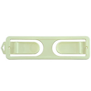 DecorRack Wall Mount Paper Towel Holder for Kitchen and Bath, Flexible Shatterproof -BPA Free- Plastic, Vertical or Horizontal Mount, Under Cabinet Folding Dispenser (Cream)