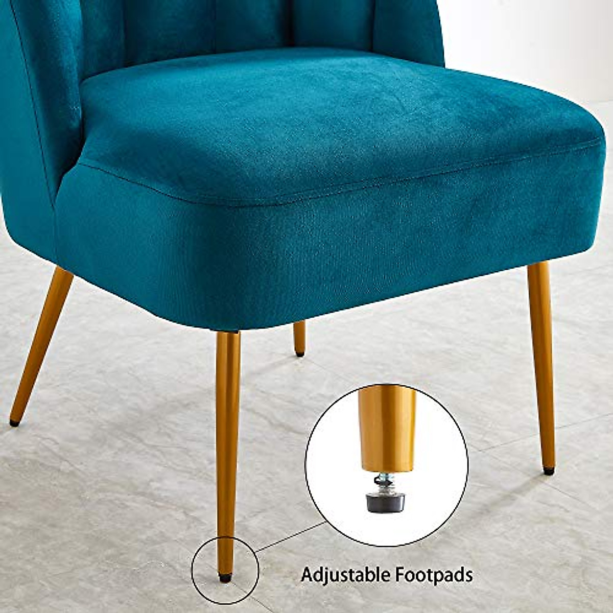 Ball & Cast Accent Chair, 23.5"W x 25"D x 32.25"H, Teal