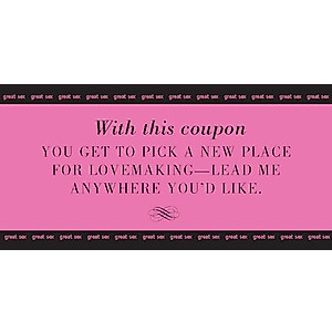 Great Sex Coupons: Romantic Love Coupons for Couples (Sexy Anniversary Gift for Husband/Wife, Boyfriend/Girlfriend, Partner)