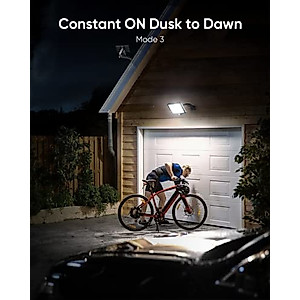 JACKYLED Solar Security Light with Motion Sensor, 1000 Lumen 48 LED, IP65 Waterproof, 3 Modes, Auto On/Off, Separate Solar Panel, Solar Dusk to Dawn Flood Lights for Outdoor Wall, Porch, Barn, Garage