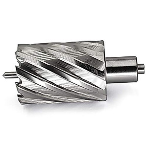 Annular Cutter JESTUOUS 3/4 Inch Weldon Shank 1-3/4 Cutting Diameter 2 Cutting Depth with Pilot Pin Slugger Bits Two Flat HSS Kit for Magnetic Drill Press,1 Piece