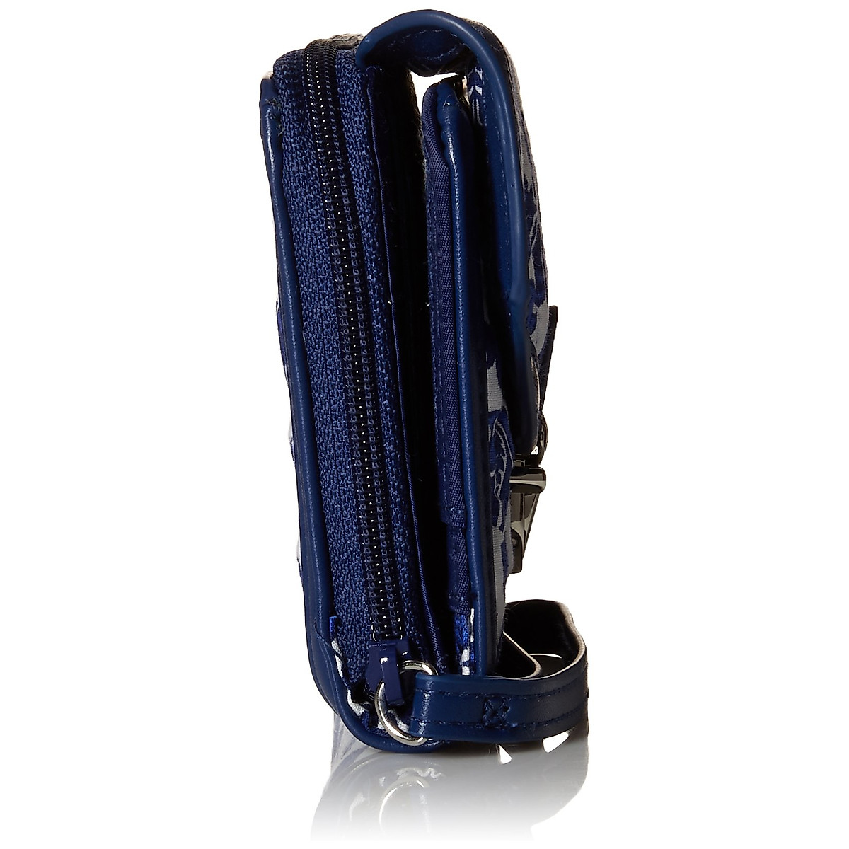 Vera Bradley Women's Cotton Ultimate Wristlet, Cobalt Tile with Navy, One Size