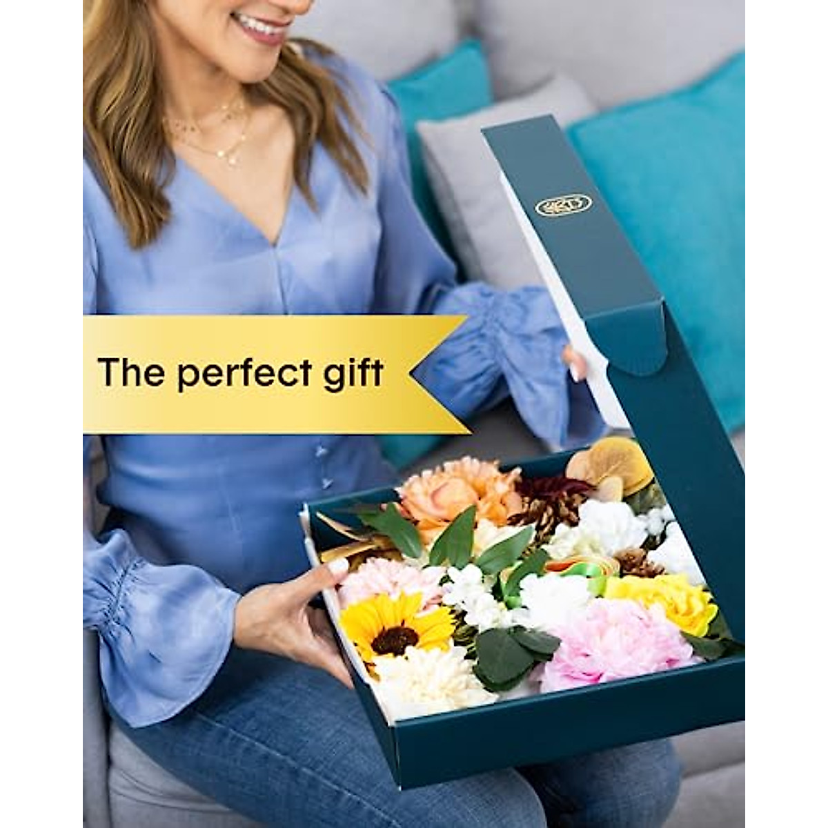 Interchangeable Welcome Sign For Front Door - Seasonal Flower Decor Welcome Home Sign - Outside Porch Hanging Door Decorations Wreath Flowers