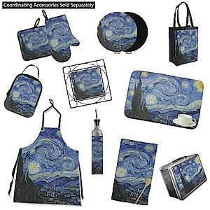 The Starry Night (Van Gogh 1889) Neoprene Oven Mitt - Single