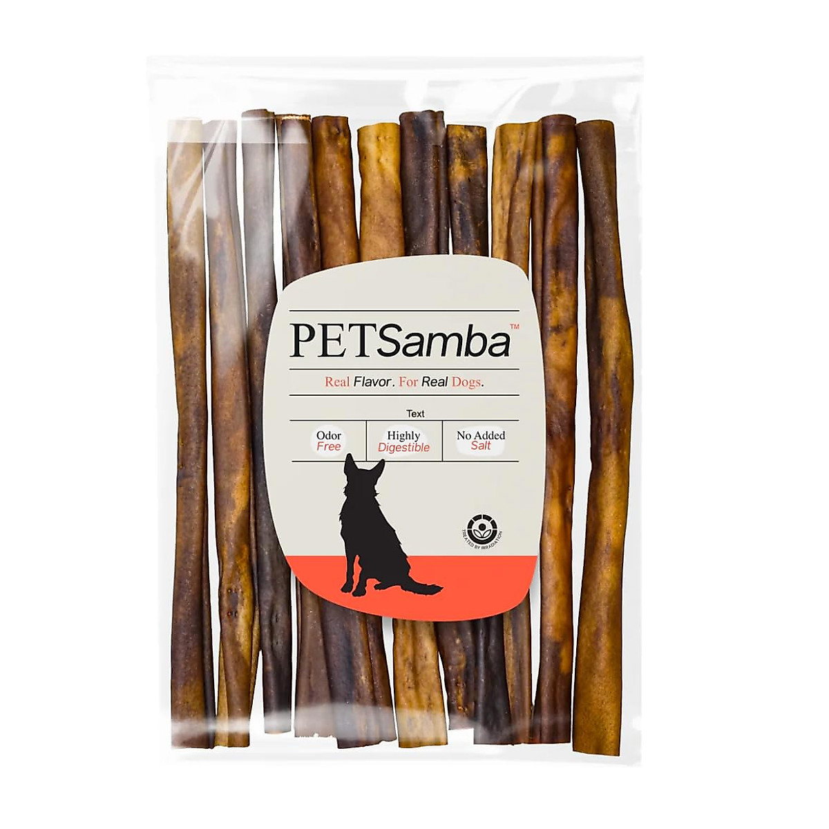 PETSamba 12 Inch Beef Collagen Sticks [12-Pack] – Collagen Bully Sticks for Dogs – All Natural – Highly Digestible