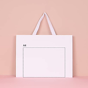 PAPERIST 10pcs 15.7x5.5x11.8 sturdy durable thick paper bag, cotton handles bag, perfect for gift bags, party bags, large gift bags