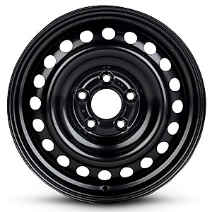 for 2013-2025 Nissan Leaf 16 Inch Painted Black Rim - OE Direct Replacement - Road Ready Car Wheel