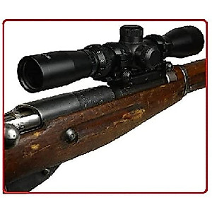 GOTICAL Sports Long Eye Relief Rifles P4 Scope 2-7X32 Fog and Water Resistant + Low Profile Mosin Nagant 11mm Picatinny Rail Adapter Converter 91/30 Model Scope Weaver Mount Compact Short Durable
