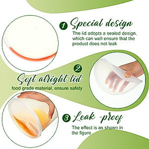 Skylety 60 Sets Plastic Deli Containers with Lids Food Storage Containers Soup Cups, Leakproof, Microwavable, Reusable for Restaurant, Cafe, Freezer and Catering (64 oz)