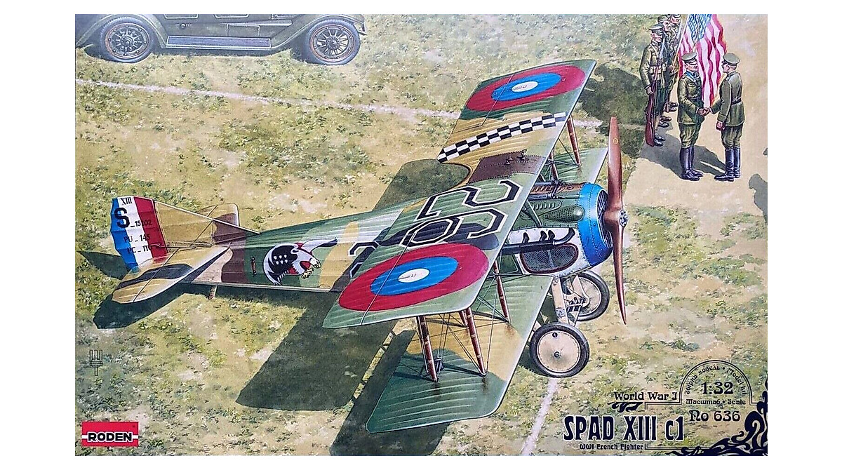 Roden 636 SPAD XIIIc1 Model Aircraft Kit - 1/32 Scale