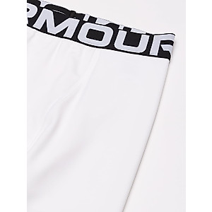 Under Armour Boys ColdGear Armour Baselayer Leggings, White (100)/Black, Medium