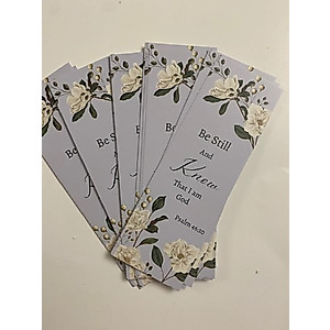 Be Still and Know That I Am God Inspirational Bookmarks Religious Church Supplies Psalm 46:10 (25 Count)