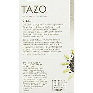 Tazo Organic Chai - 149904, Black Tea-24 Tea Bags-2.3oz/65g