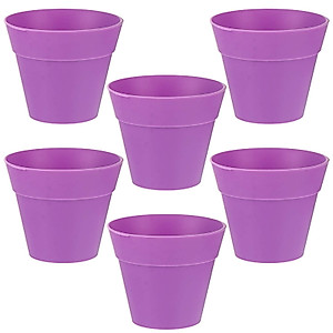 6pcs Flowerpot Dessert Cup Plastic Cake Cups with Lid Shovel Spoon Cupcake Plant Nursery Pots with Dome for Indoor Outdoor Plant Succulent Display Ice Cream Yogurt Containers Holder