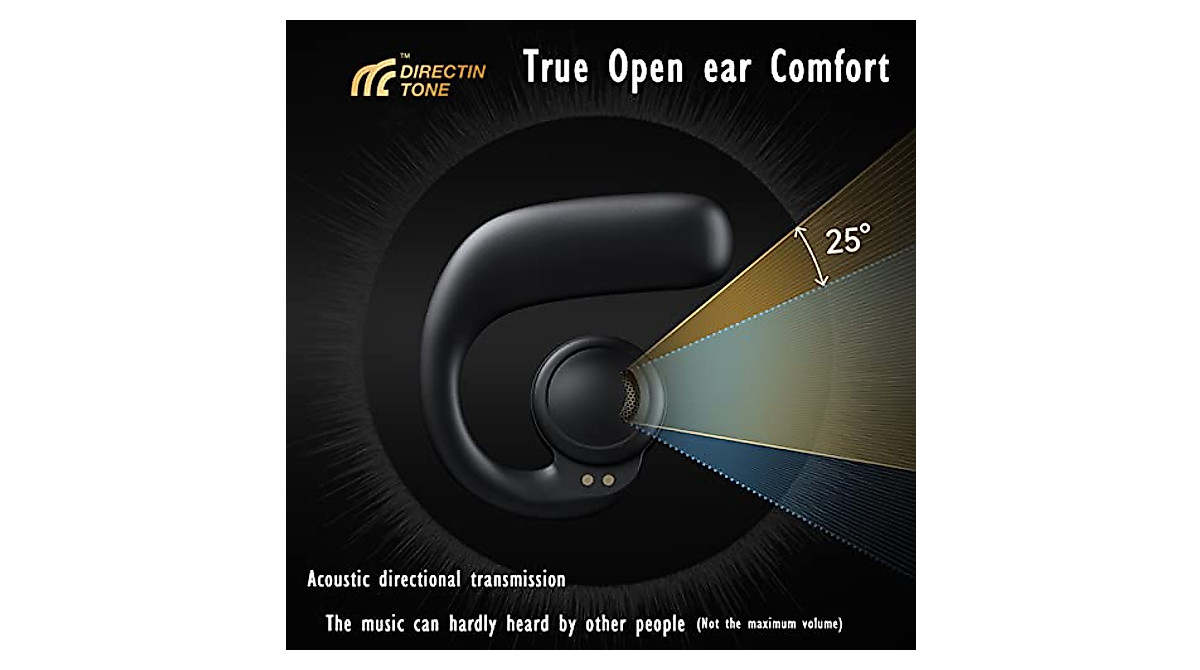 Wireless Bone Conduction Headphones - Open Ear, Lightweight & Safe