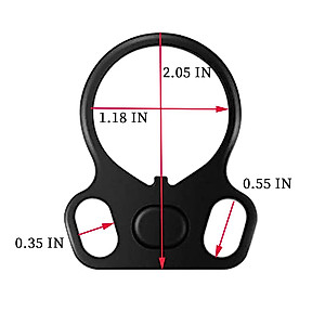 TPO SK2 2PCS Two Point Slings Adapters Connection Accessories Hand Tools