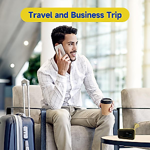 Portable WiFi Hotspot for Travel Mobile Wi-Fi Router Worldwide High Speed Wi-Fi No SIM Card Needed, Local and International Router (3GB US Data, Valid for 30 Days)