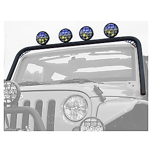 Body Armor 4x4 JK-6126Black Front Light Bar for 2007-2013 Jeep JK Wrangler