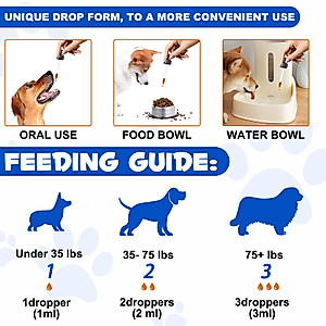 Hip & Joint Support Liquid Supplement for Dogs, Hip & Joint Glucosamine Drops for Dogs, Glucosamine for Dogs, Supports Joint Health, Dog Joint Pain Relief Treats, Liquid Glucosamine for Dogs