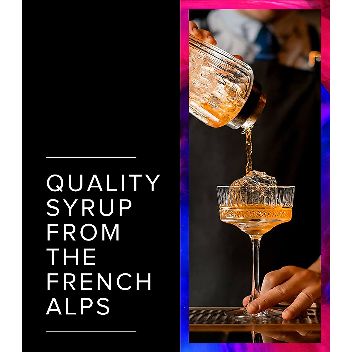 1883 Triple Sec Syrup - Flavored Syrup for Hot & Iced Beverages - Gluten-Free, Vegan, Non-GMO, Kosher, Preservative-Free, Made in France | Glass Bottle 1 Liter (33.8 Fl Oz)