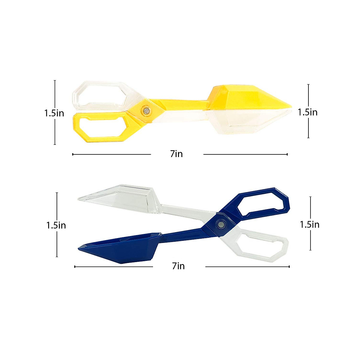 Skoolzy Jumbo Rainbow Tongs 6 Piece Toys_and_Games Set, Fine Motor Skills Handy Scoopers Rainbow Color Sorting Learning Tools Skill Development for Baby & Kids