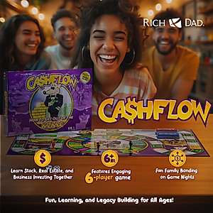 Rich Dad CASHFLOW Educational Board Game with 2020 Update for Learning Business Building and More for Family Financial Literacy