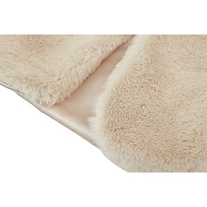 Lilax Girls Cozy Faux Fur Long Sleeve Crew Neck Dress Coat (Beige,7)