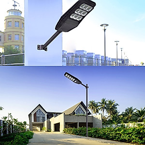 Light Pole Mount,Solar Lighting Mounting Bracket Extension Pole Kit Wall Black Metal Pipes Barn Lights Fixture Antenna Adaptor Outdoor Arm for Street Light,Wall Mounted Tire,Barn Lamp,Post Tree