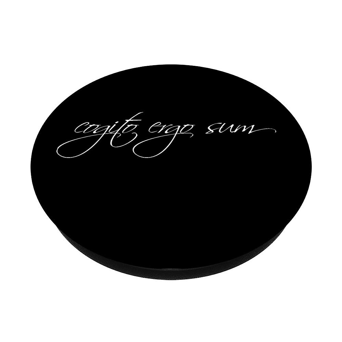 Cogito Ergo Sum Rene Descartes Calligraphic Gift Philosophy PopSockets PopGrip: Swappable Grip for Phones & Tablets