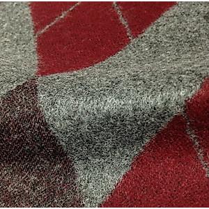 Livativ Bleu Nero Luxurious Winter Scarf for Men and Women – Large Selection of Unique Design Scarves – Super Soft Premium Cashmere Feel Burgandy/Grey Argyle