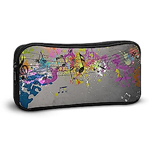 Musical Grunge with Spray Pencil Case Pencil Pouch Coin Pouch Cosmetic Bag Office Stationery Organizer