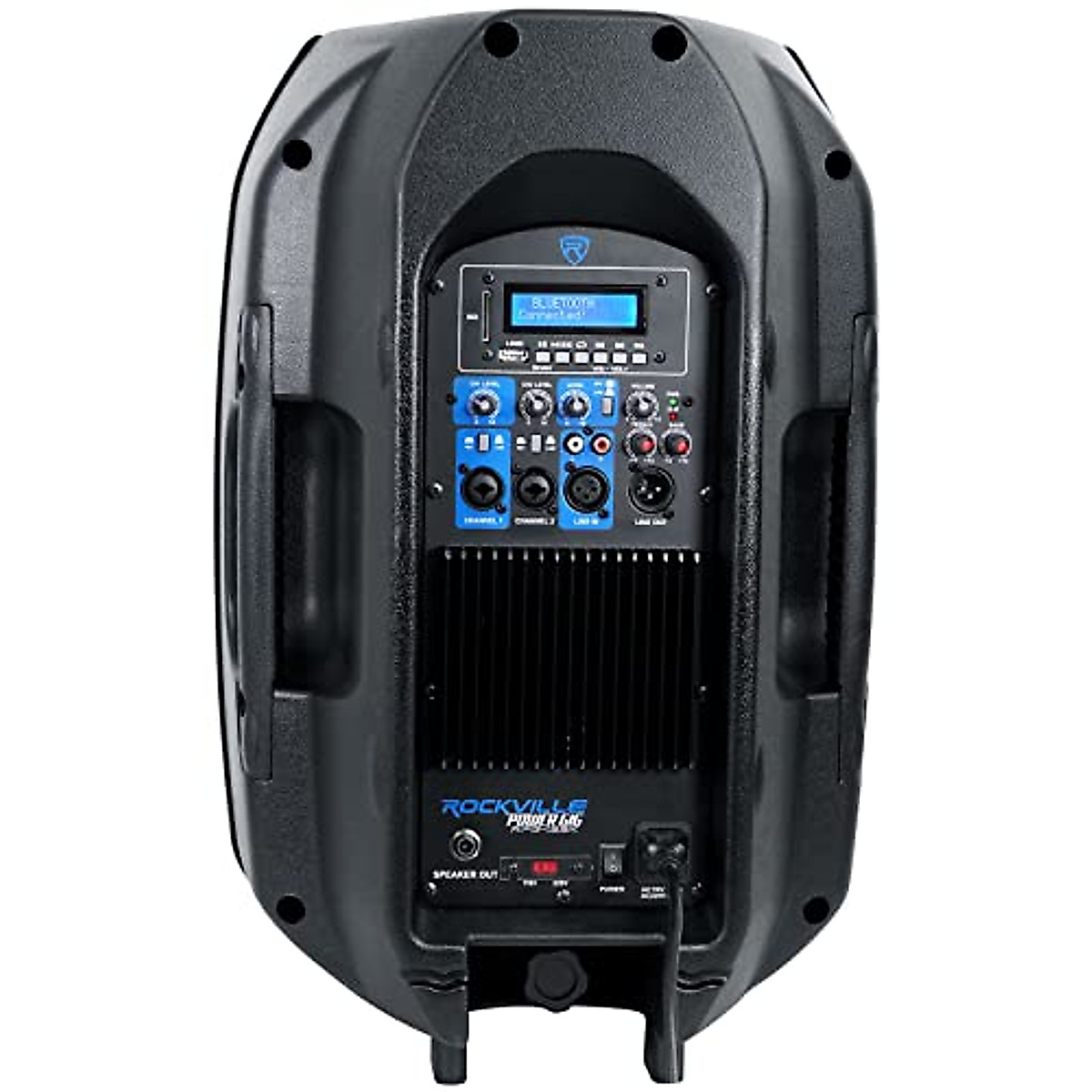 Rockville RPG122K Dual 12" Powered Speakers, Bluetooth+Mic+Speaker Stands+Cables