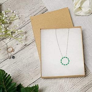 Cardboard Jewelry Boxes 10 Pack - 6"x5"x1" Bulk Cotton Filled Small Gift Boxes with Lids for Jewelry Packaging - Jewelry Gift Boxes for Shipping, Small Business, Accessories (Kraft)