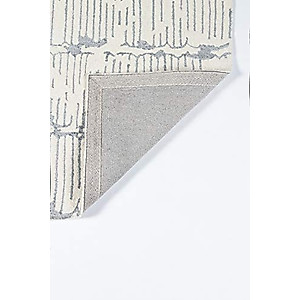 Momeni Smith Abstract Hand Tufted Grey Area Rug 2' X 3'