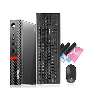 Lenovo Mini PC Windows 11 Pro ThinkCentre Tiny M920q Micro Computer Desktop, Intel i5-8600T 16GB RAM 256GB NVMe M.2 SSD+New 1TB Solid State Drive,AX210 Wi-Fi 6E Bluetooth HDMI Type-C (Renewed)