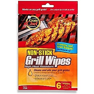 Grate Chef 50110 6 Pk Grill Wipes